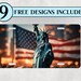 Western Statue of Liberty License Plate Png, Fourth of July License ...