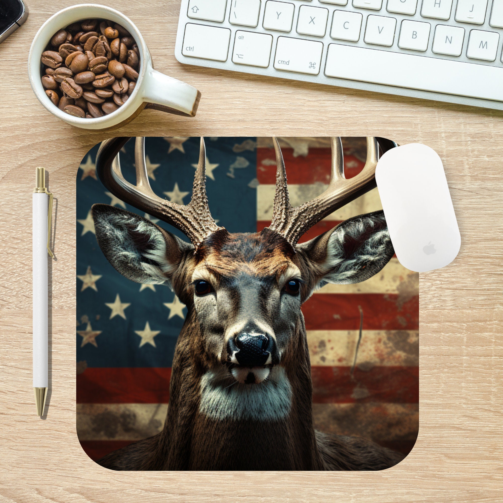50 American Patriotic Mouse Pad Designs Bundle, Mouse Mat Wrap, 4th of ...