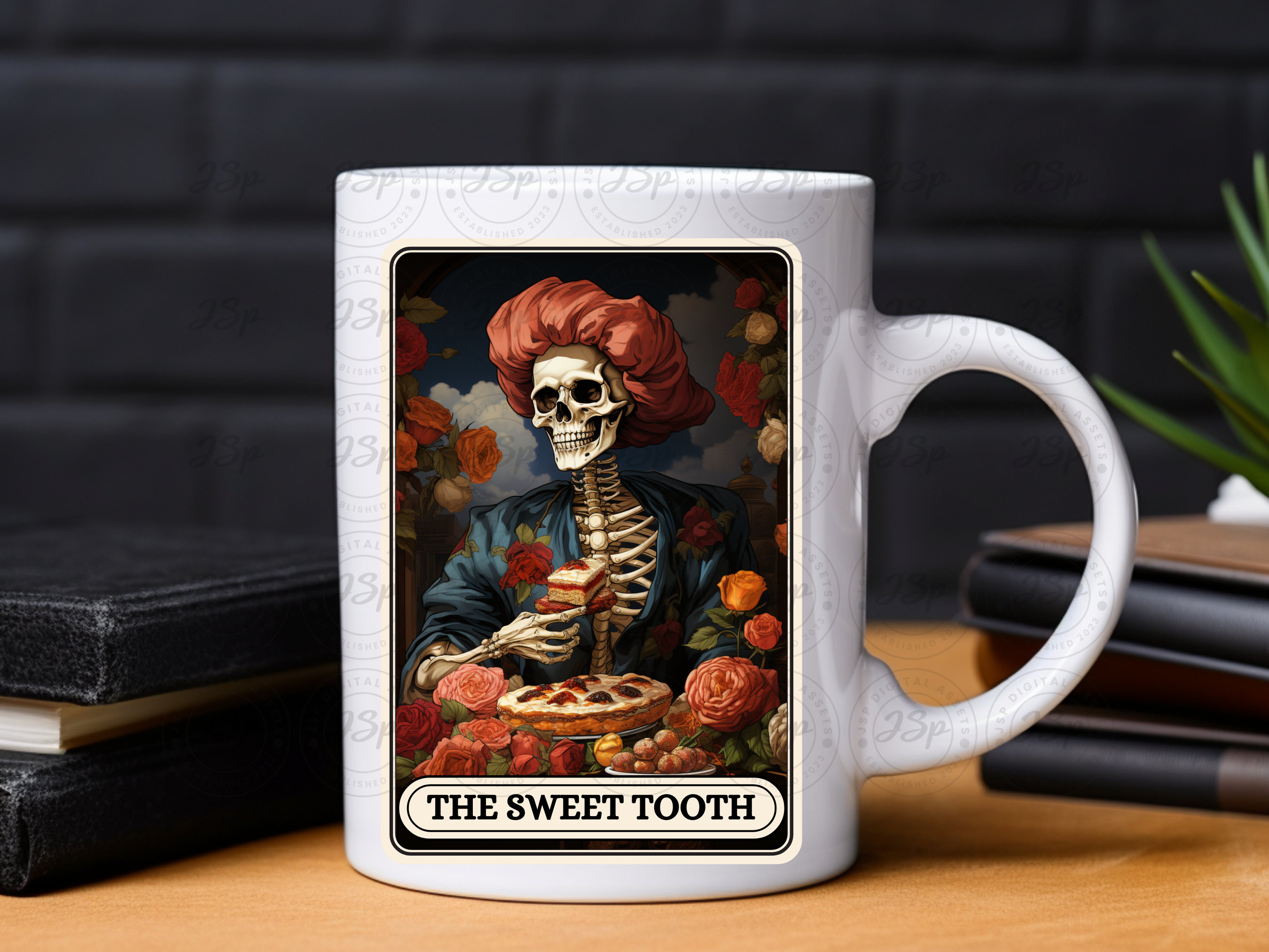 The Sweet Tooth Tarot Card SVG PNG, Desert Baking Png, Skeleton Trendy ...
