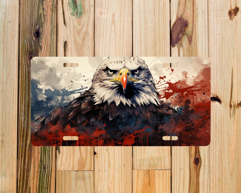American Eagle Patriotic License Plate PNG Design, 4th of July License ...