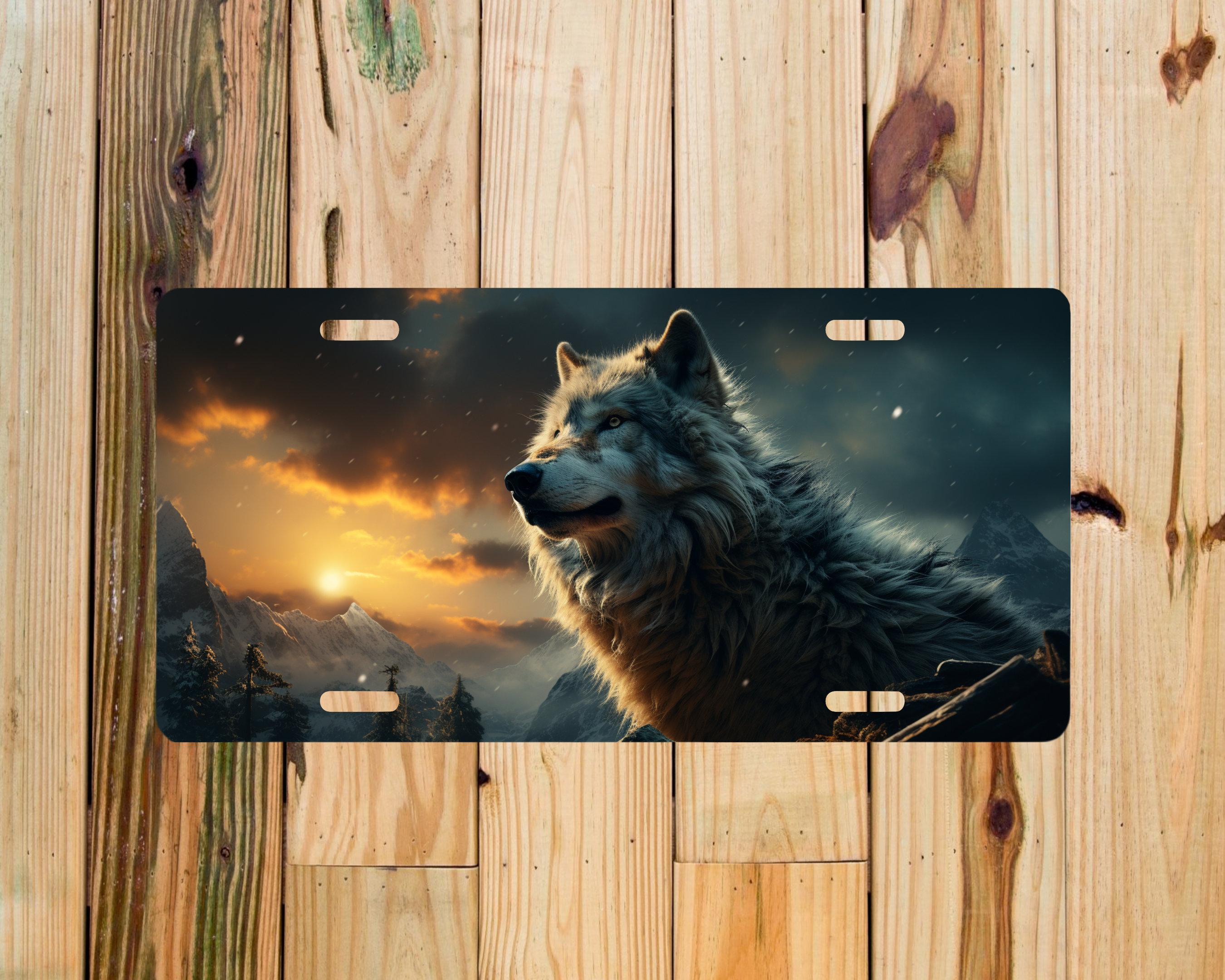 Wolf License Plate PNG, Lone Wolf License Plate Design, Wolf ...