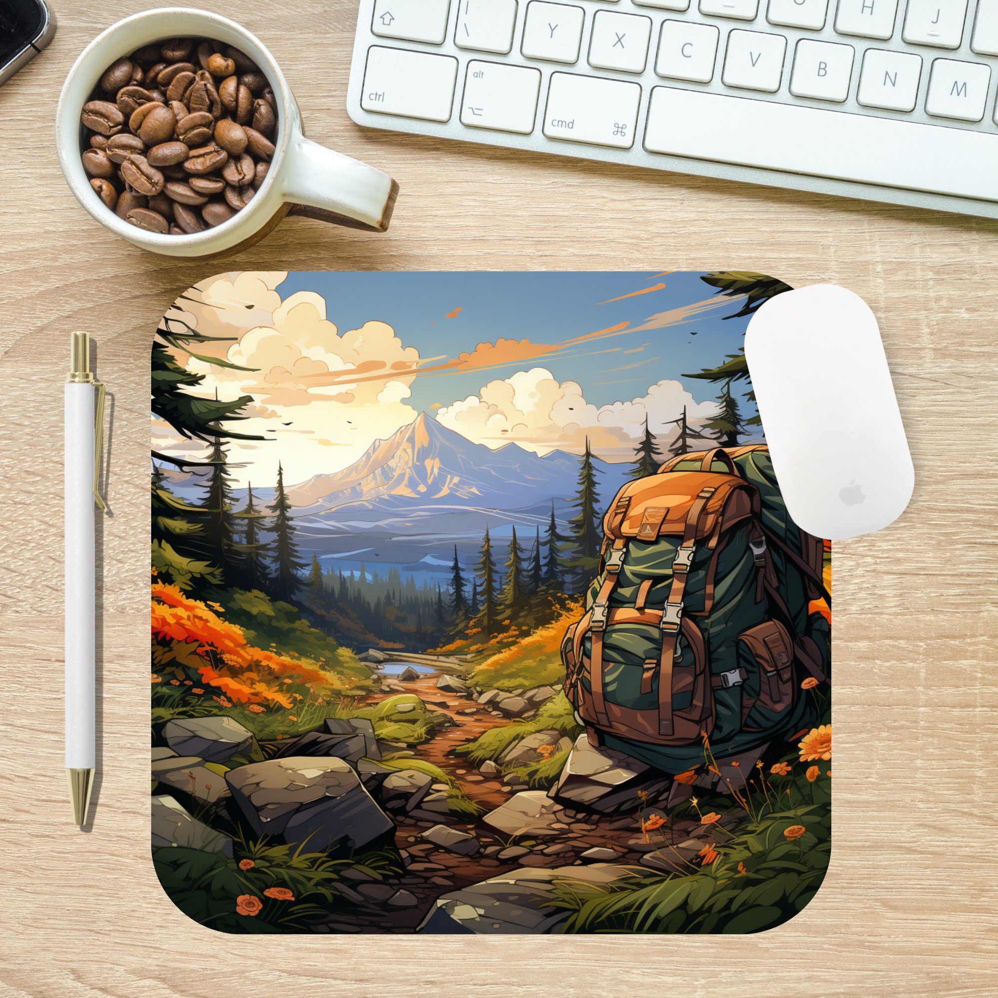 Camping Mouse Pad PNG Sublimation Designs Bundle (digital Download) - Etsy