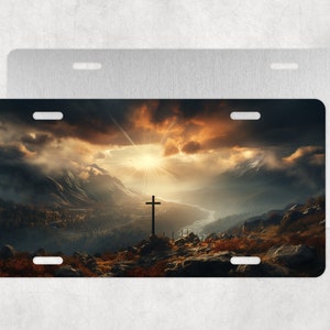 Religious Cross License Plate PNG, Christian License Plate Digital ...