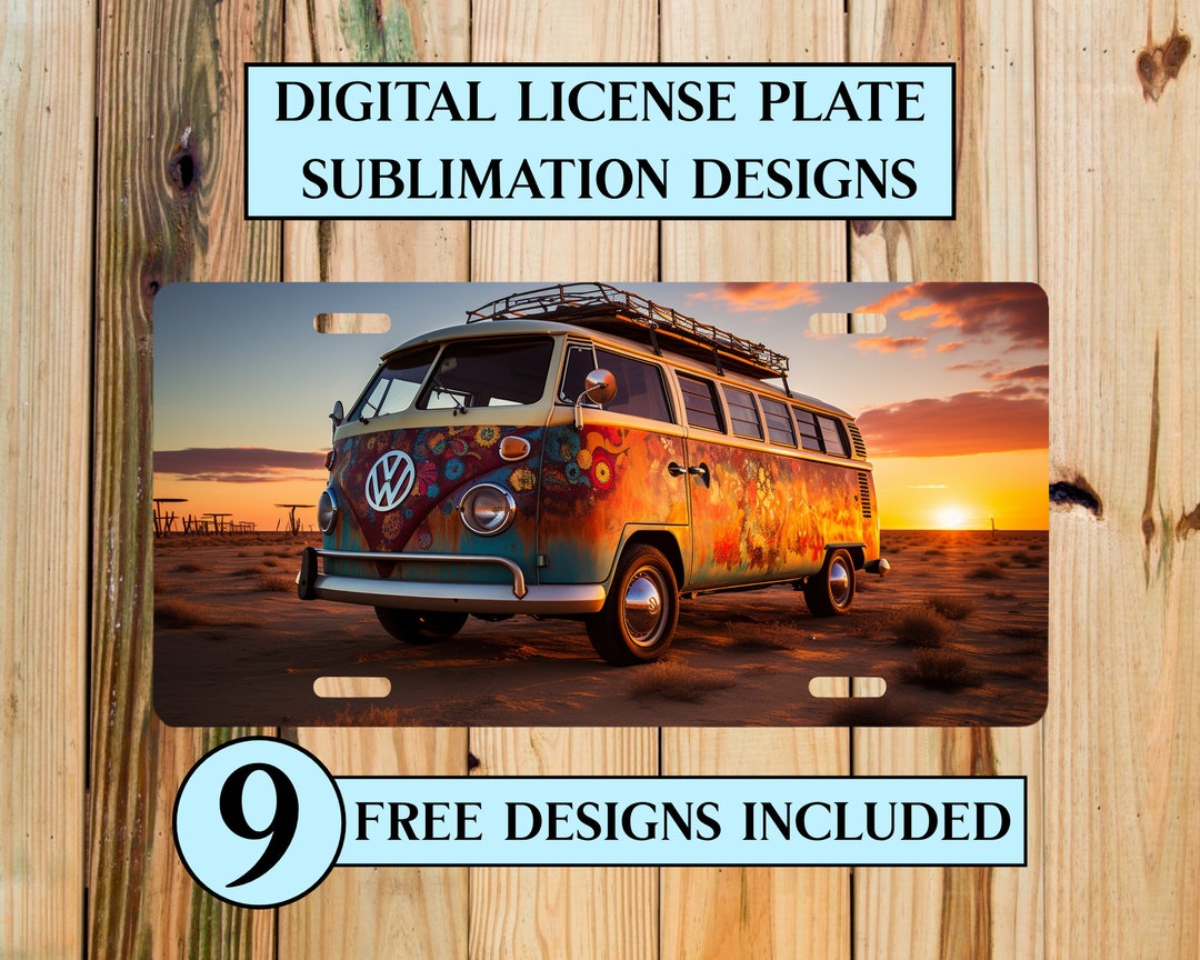 Camper Camping License Plate Sublimation Design Digital Download PNG ...