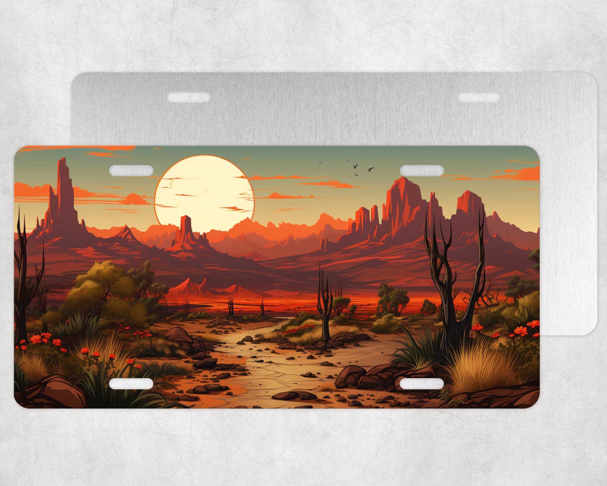 Desert License Plate PNG, Desert License Plate Wrap, Desert License ...