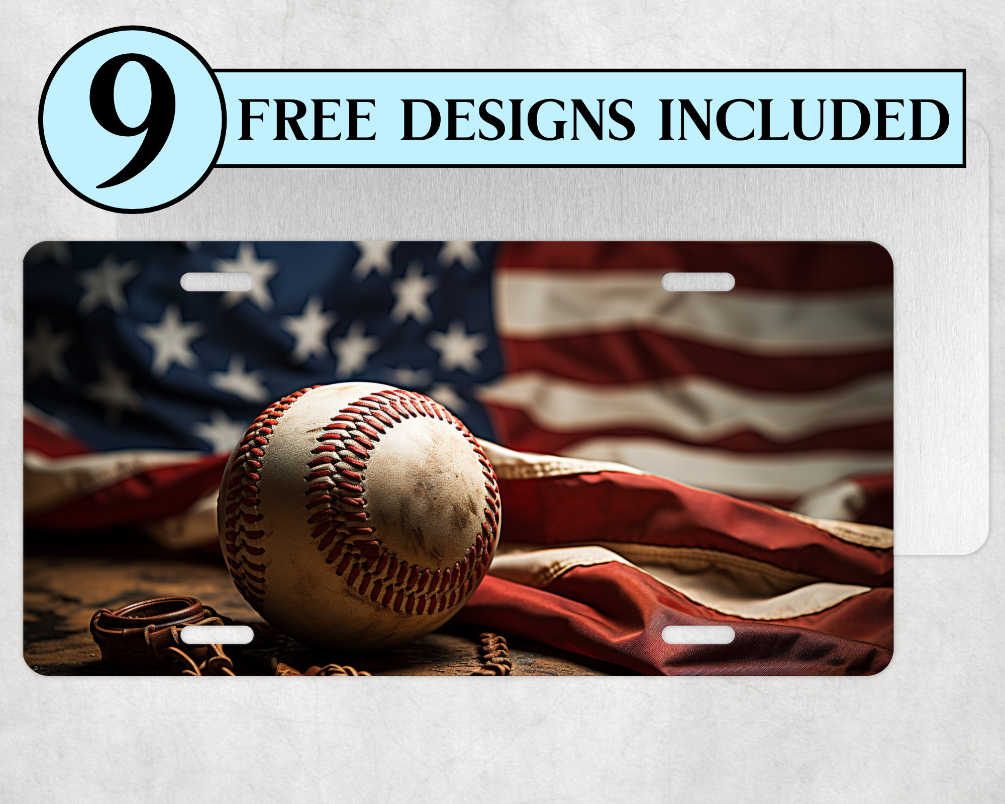 Baseball License Plate Png Sublimation Design, Baseball License Plate ...
