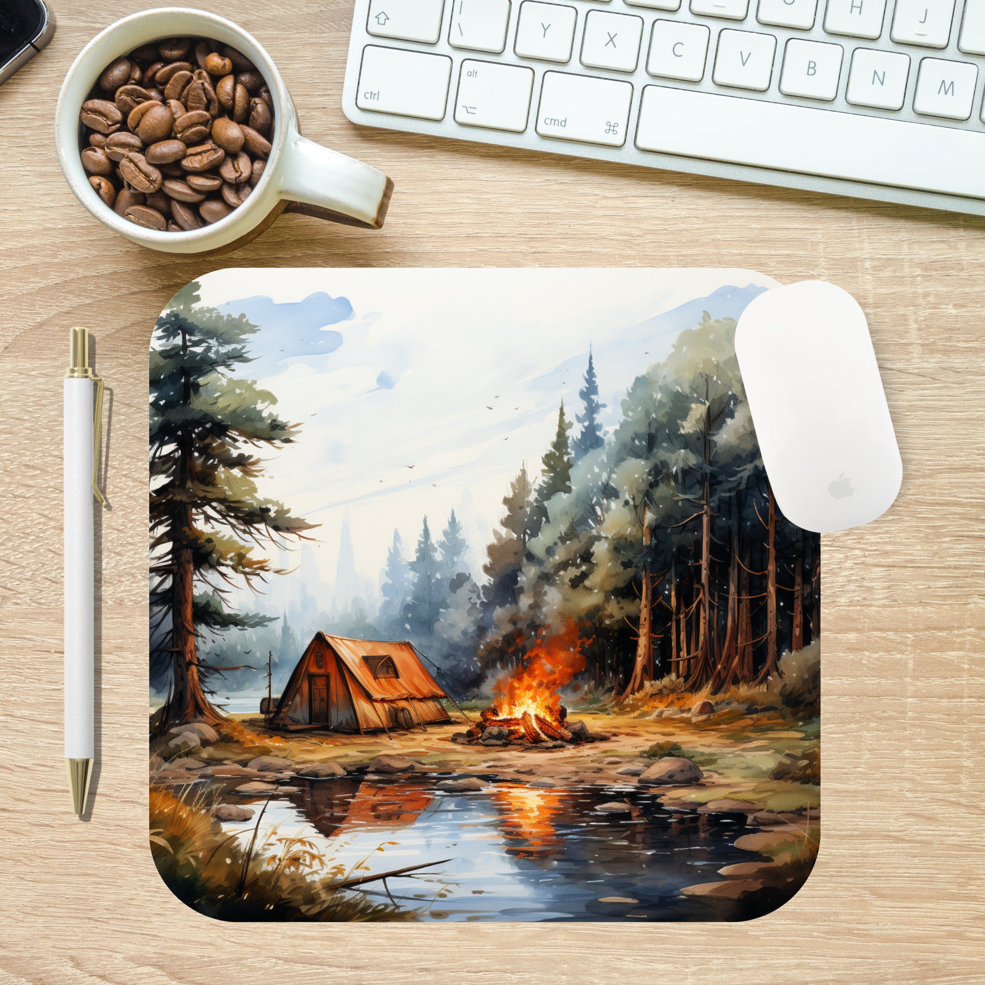 Camping Mouse Pad PNG Sublimation Designs Bundle (digital Download) - Etsy