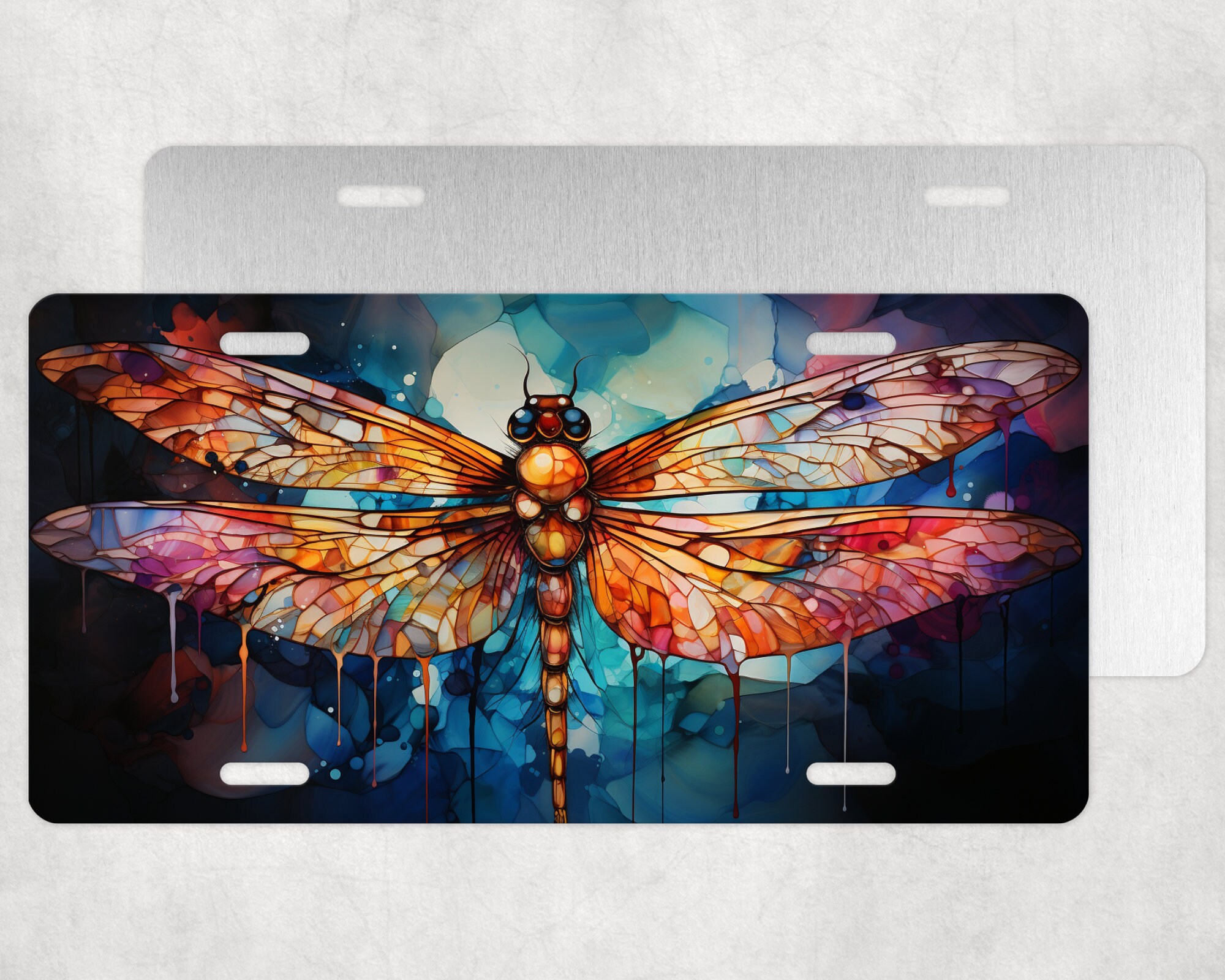 Dragonfly License Plate PNG, Dragonfly Car License Plate Sublimation ...