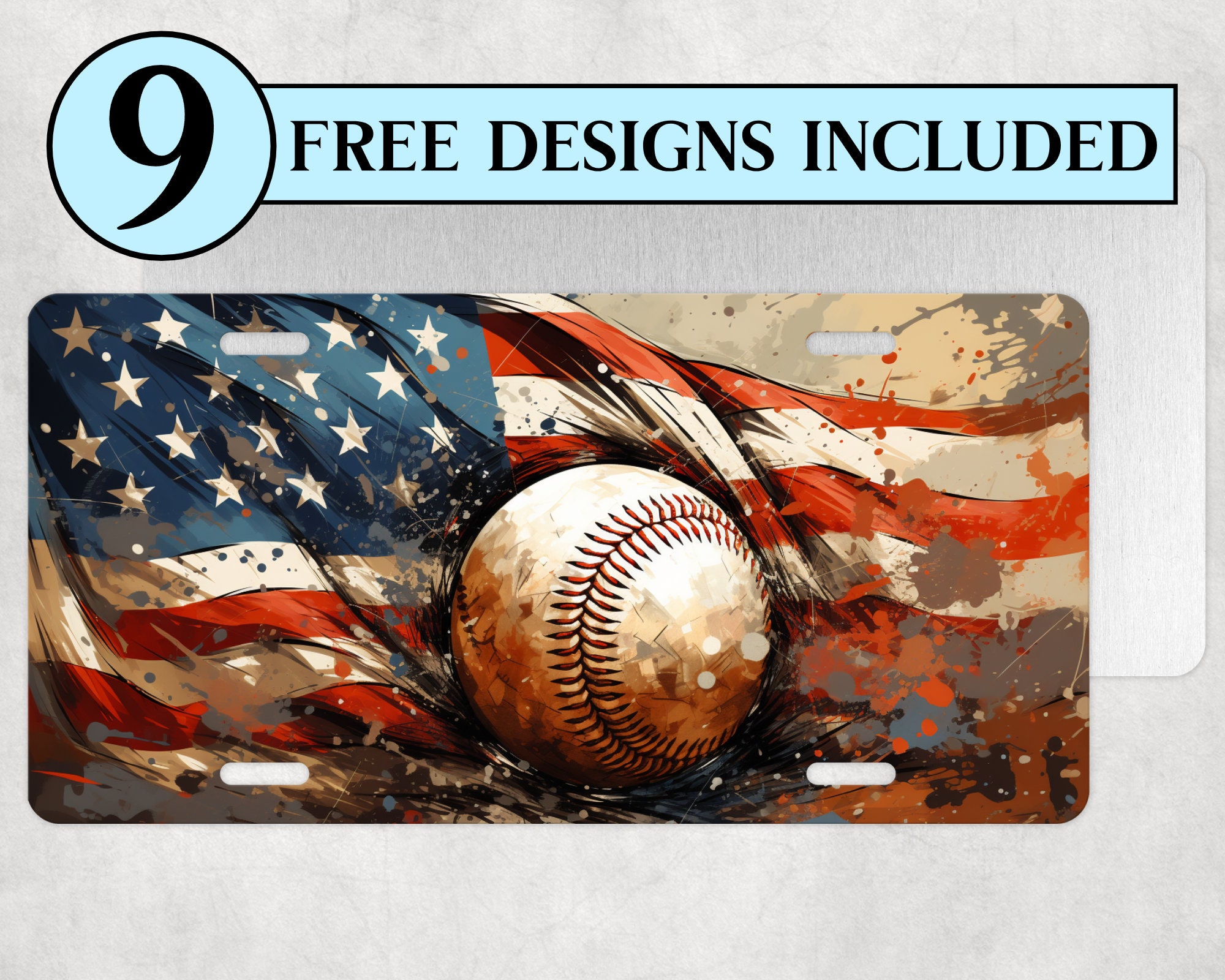 Baseball License Plate PNG Sublimation Design (digital Download) - Etsy