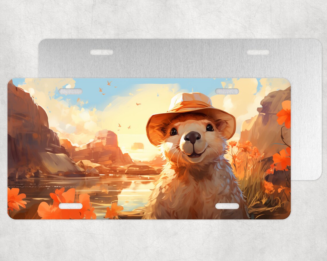 Capybara Illustration Png, Capybara Art License Plate Design, Capybara ...