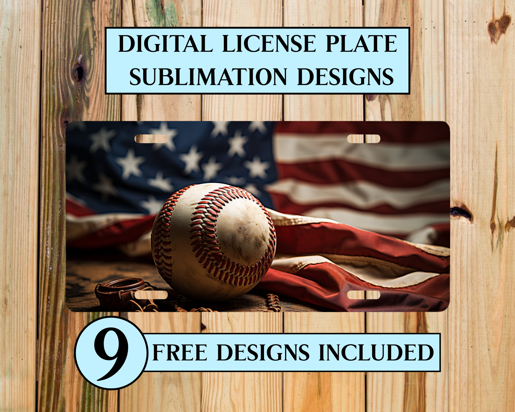 Baseball License Plate Png Sublimation Design, Baseball License Plate ...