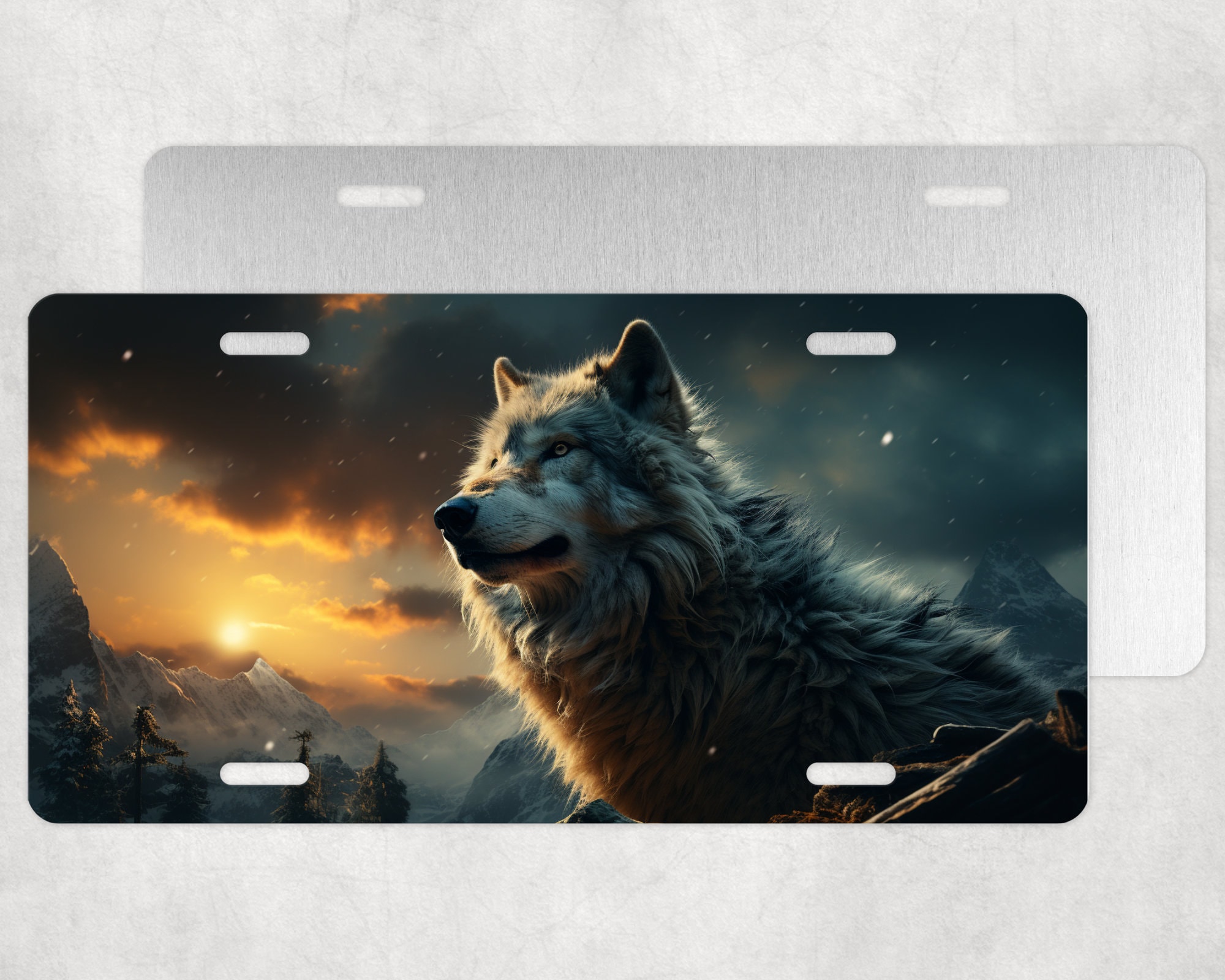 Wolf License Plate PNG, Lone Wolf License Plate Design, Wolf ...