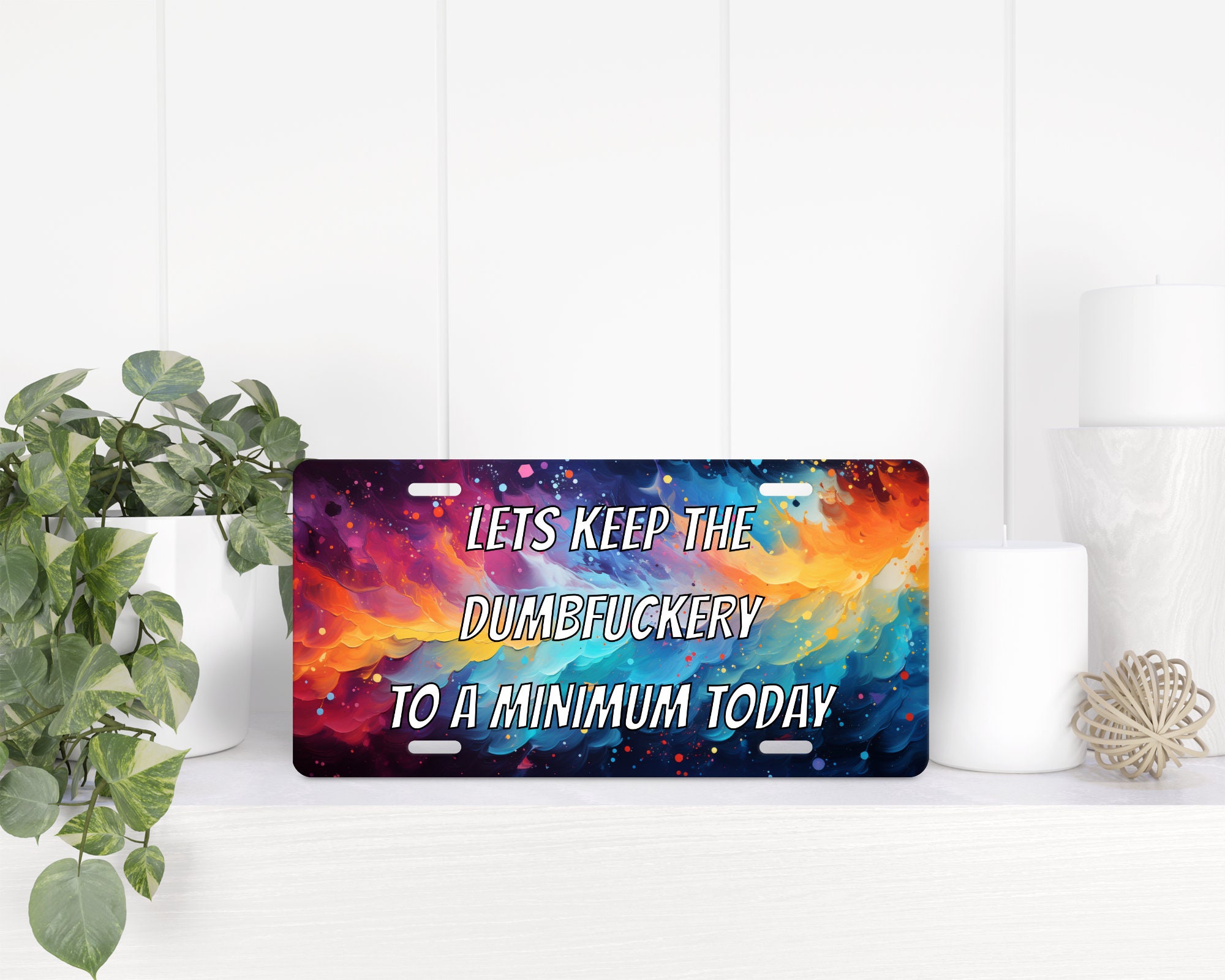 Sarcastic License Plate PNG Sublimation Design, Sassy Mom License Plate ...