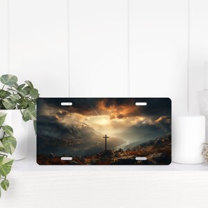 Religious Cross License Plate PNG, Christian License Plate Digital ...