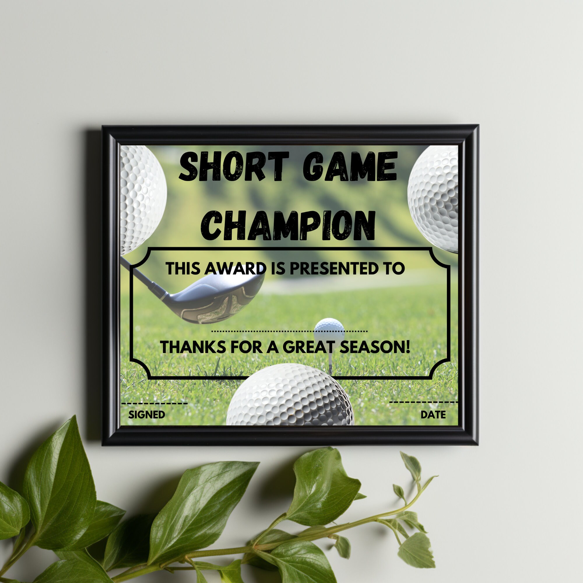 Editable Golf Award Certificates Award Ceremony Certificates - Etsy