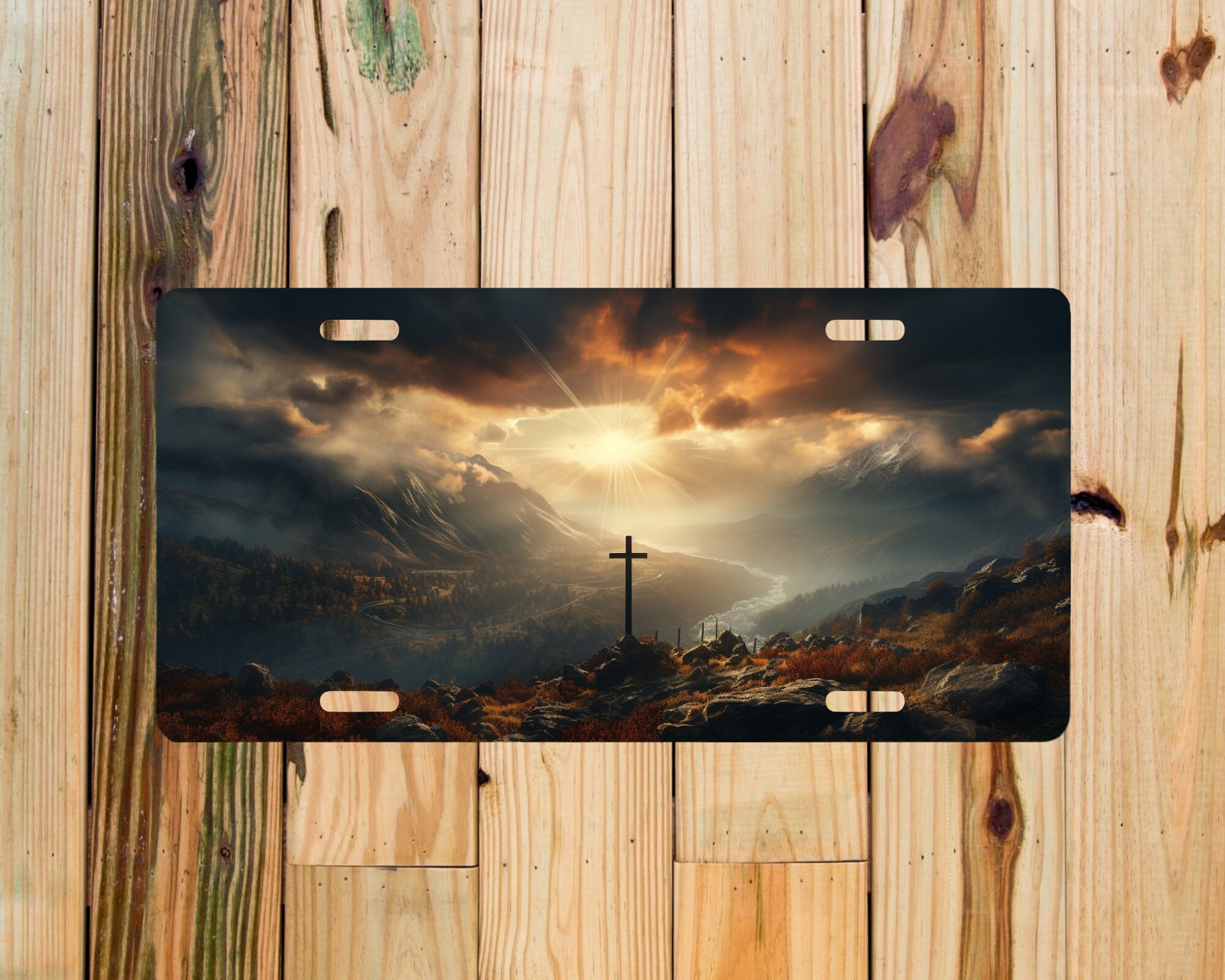 Religious Cross License Plate PNG, Christian License Plate Digital ...