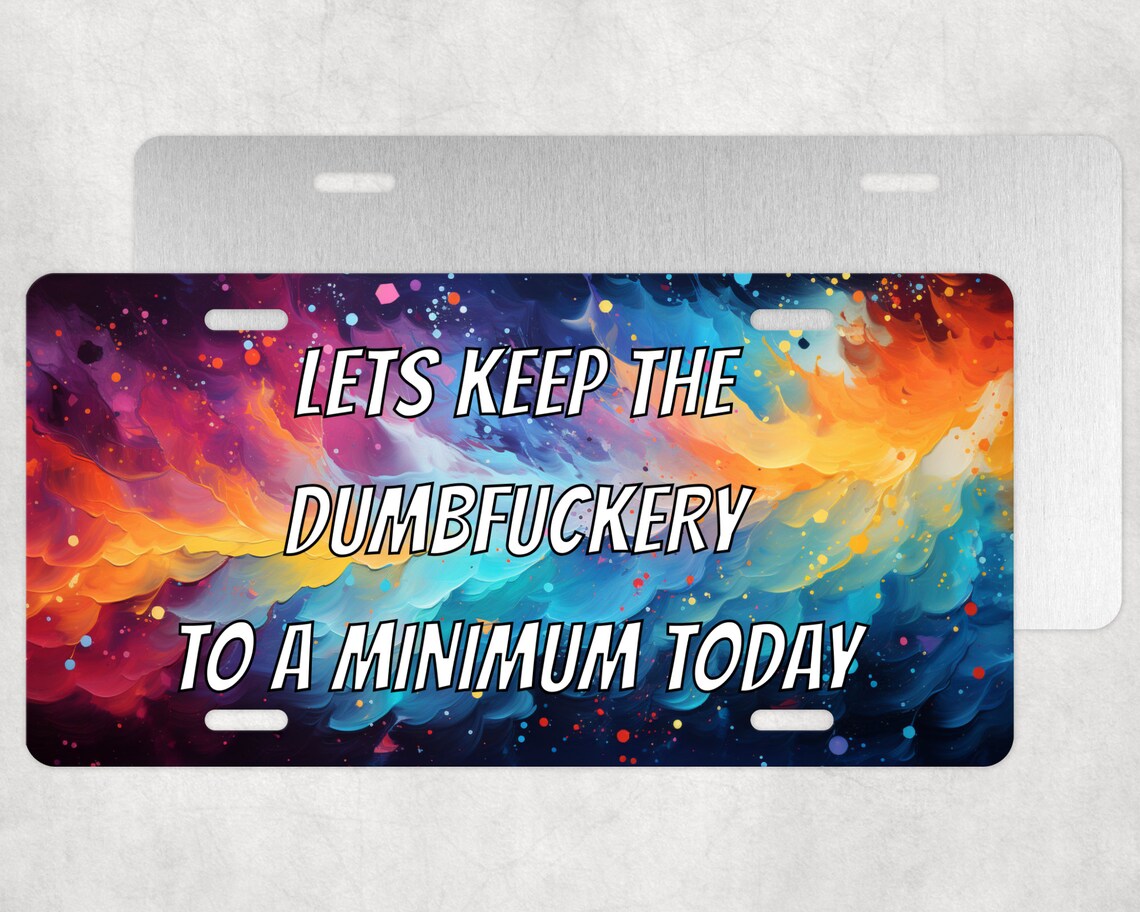 Sarcastic License Plate PNG Sublimation Design, Sassy Mom License Plate ...