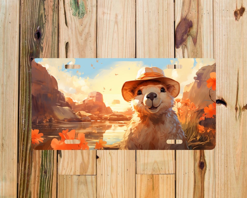 Capybara Illustration Png, Capybara Art License Plate Design, Capybara ...