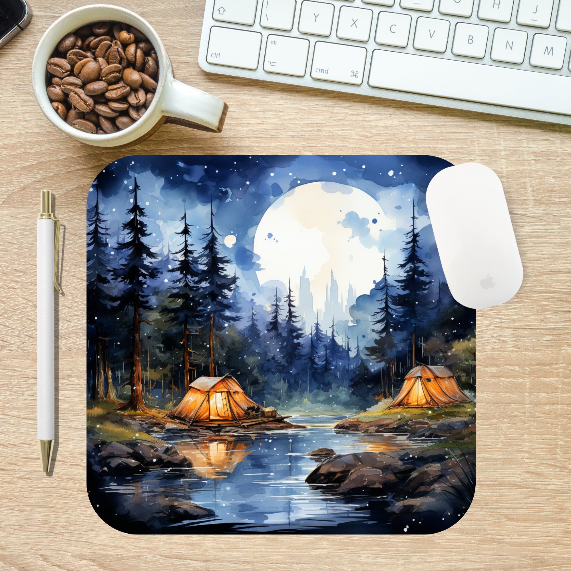 Camping Mouse Pad PNG Sublimation Designs Bundle (digital Download) - Etsy