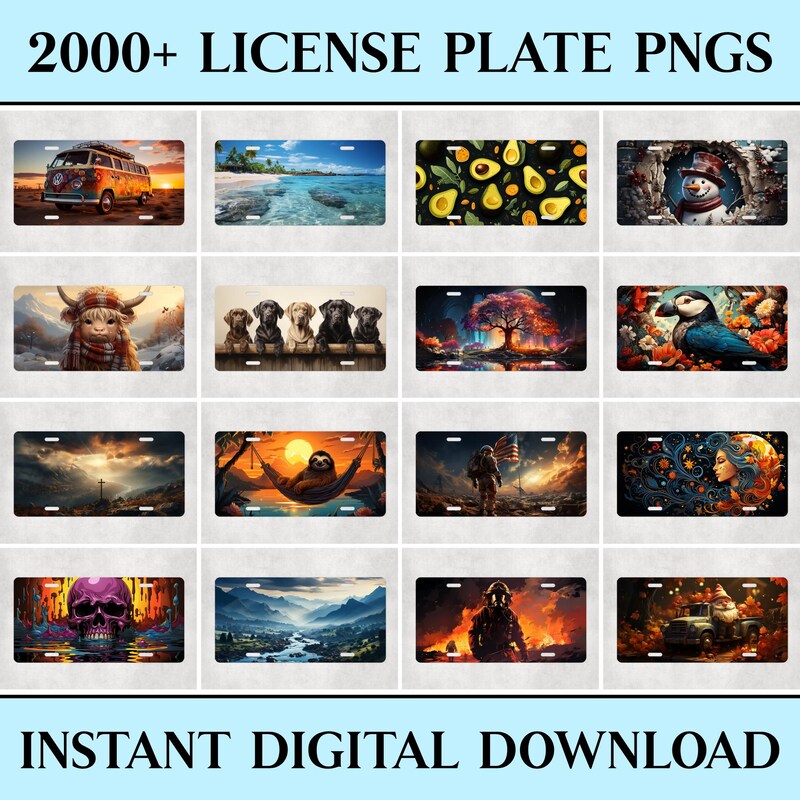 Front License Plate Designs - Etsy