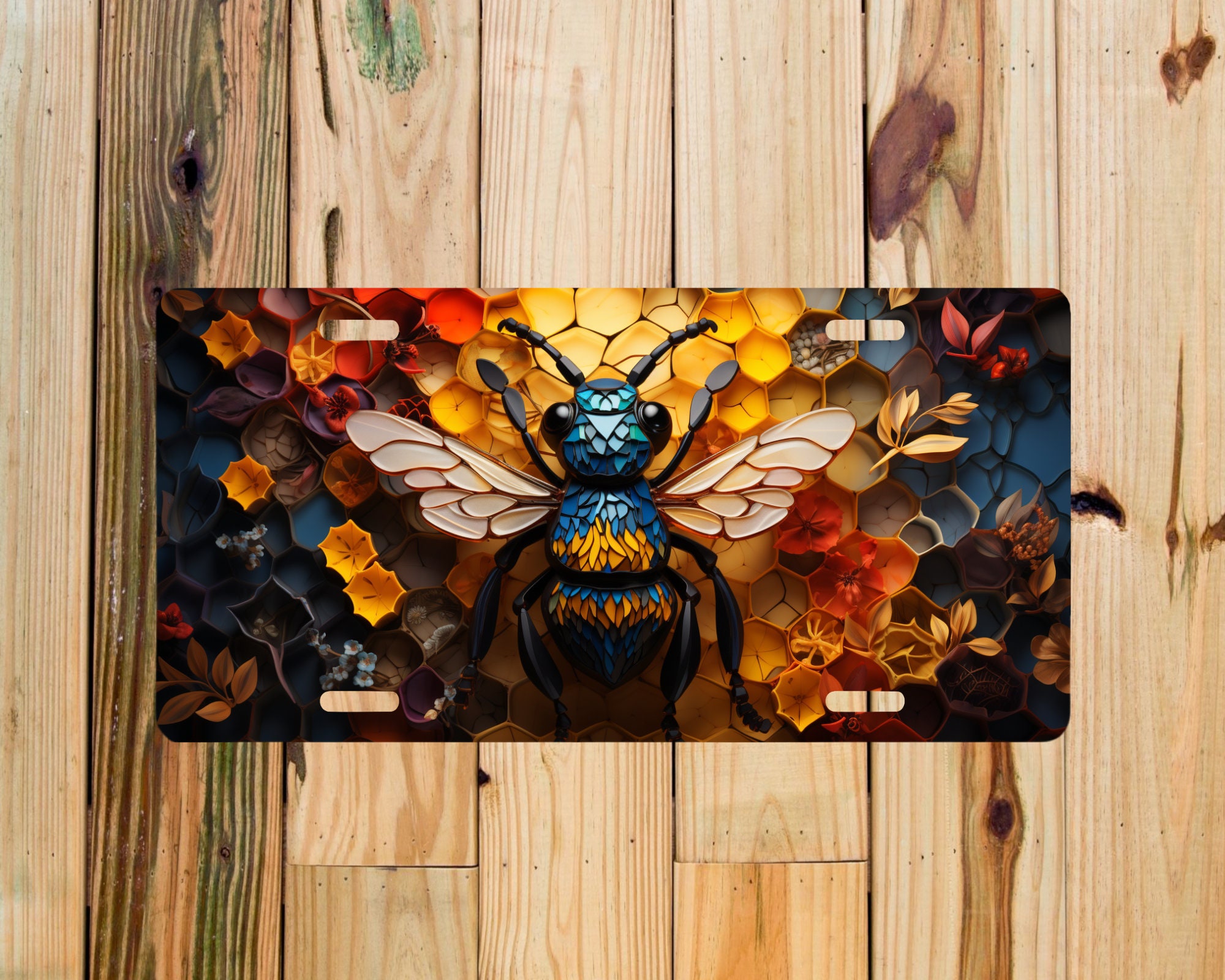 Bee License Plate Png, Queen Bee Png Design, Bee Clipart, Bee License ...