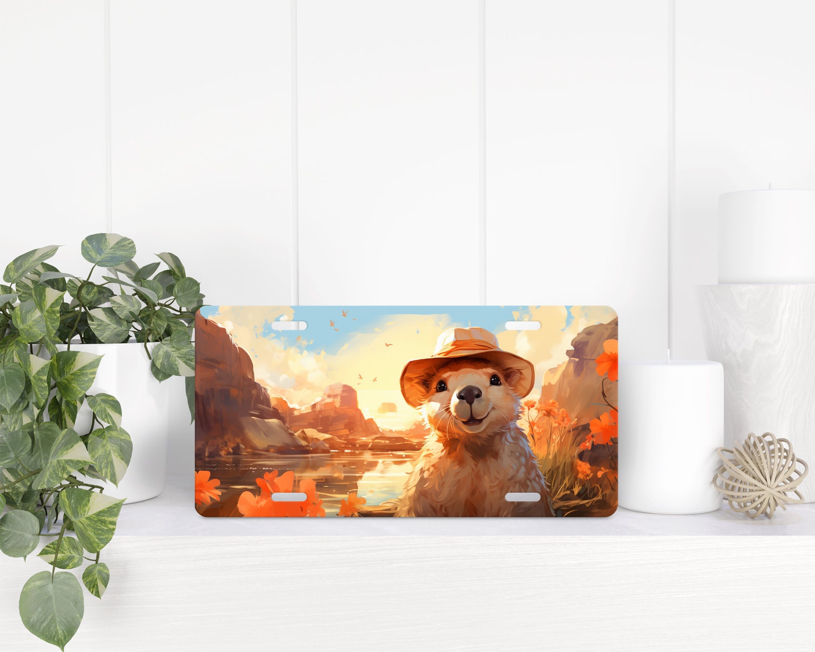 Capybara Illustration Png, Capybara Art License Plate Design, Capybara ...