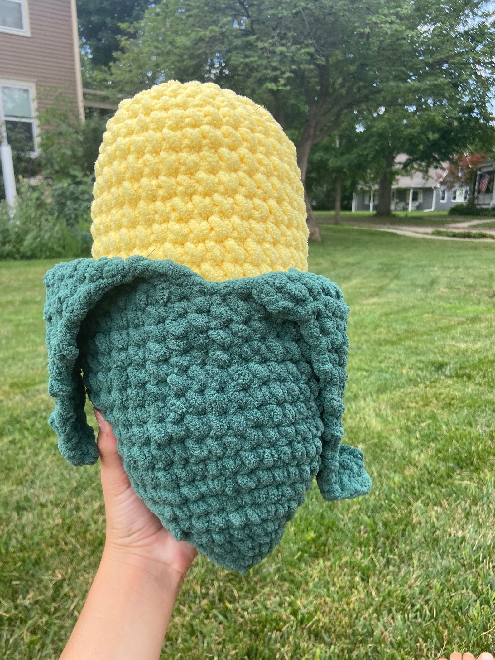 Crochet Corn Plush, Cute, Crochet Stuffed Animal, Gift, Plushie ...