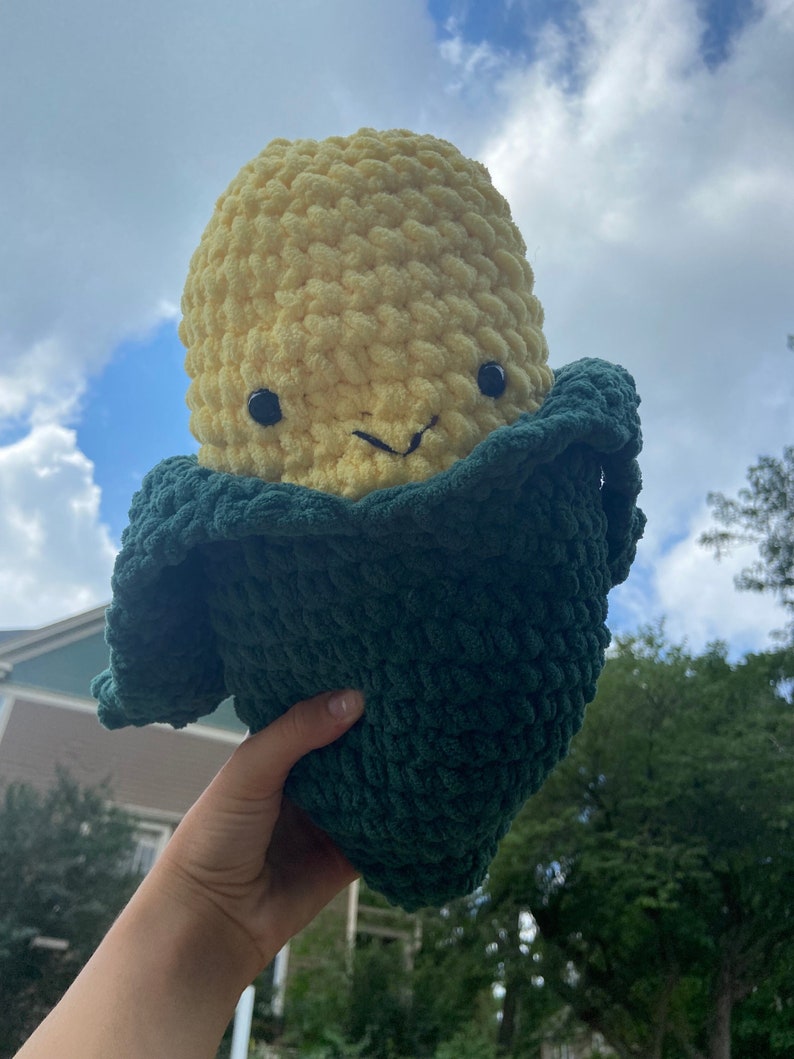 Crochet Corn Plush, Cute, Crochet Stuffed Animal, Gift, Plushie ...