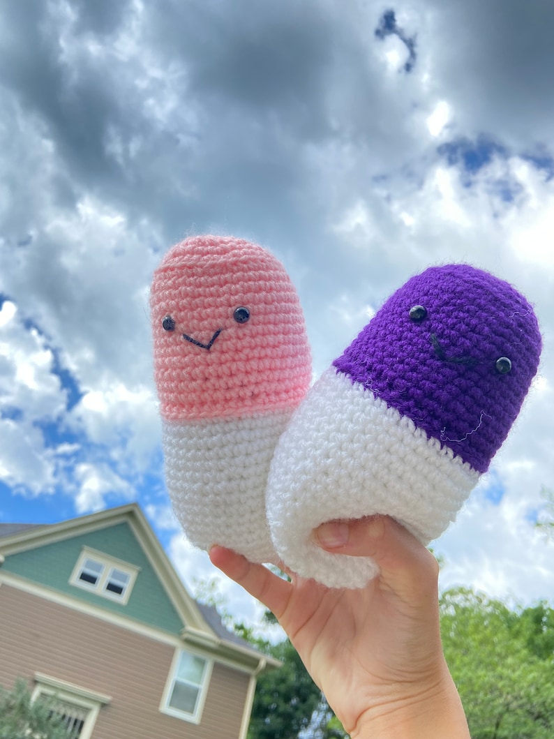 Crochet Chill Pill Digital Pattern, Crochet Chill Pill Plush, Crochet ...