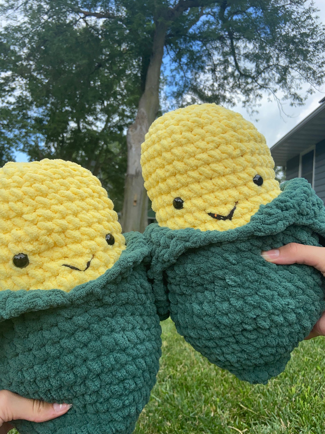 Crochet Corn Plush, Cute, Crochet Stuffed Animal, Gift, Plushie ...