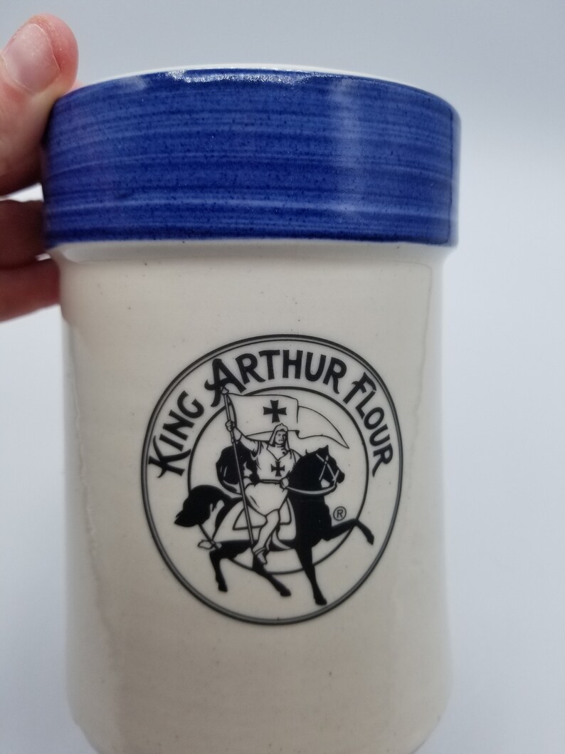 Canister Great Bay Pottery King Arthur Flour Crock Canister - Etsy