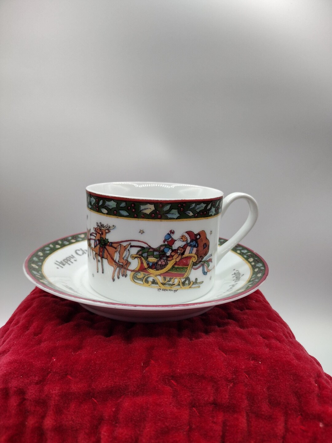 Cups and Saucers SUSAN WINGET A Christmas Story Fine Translucent ...