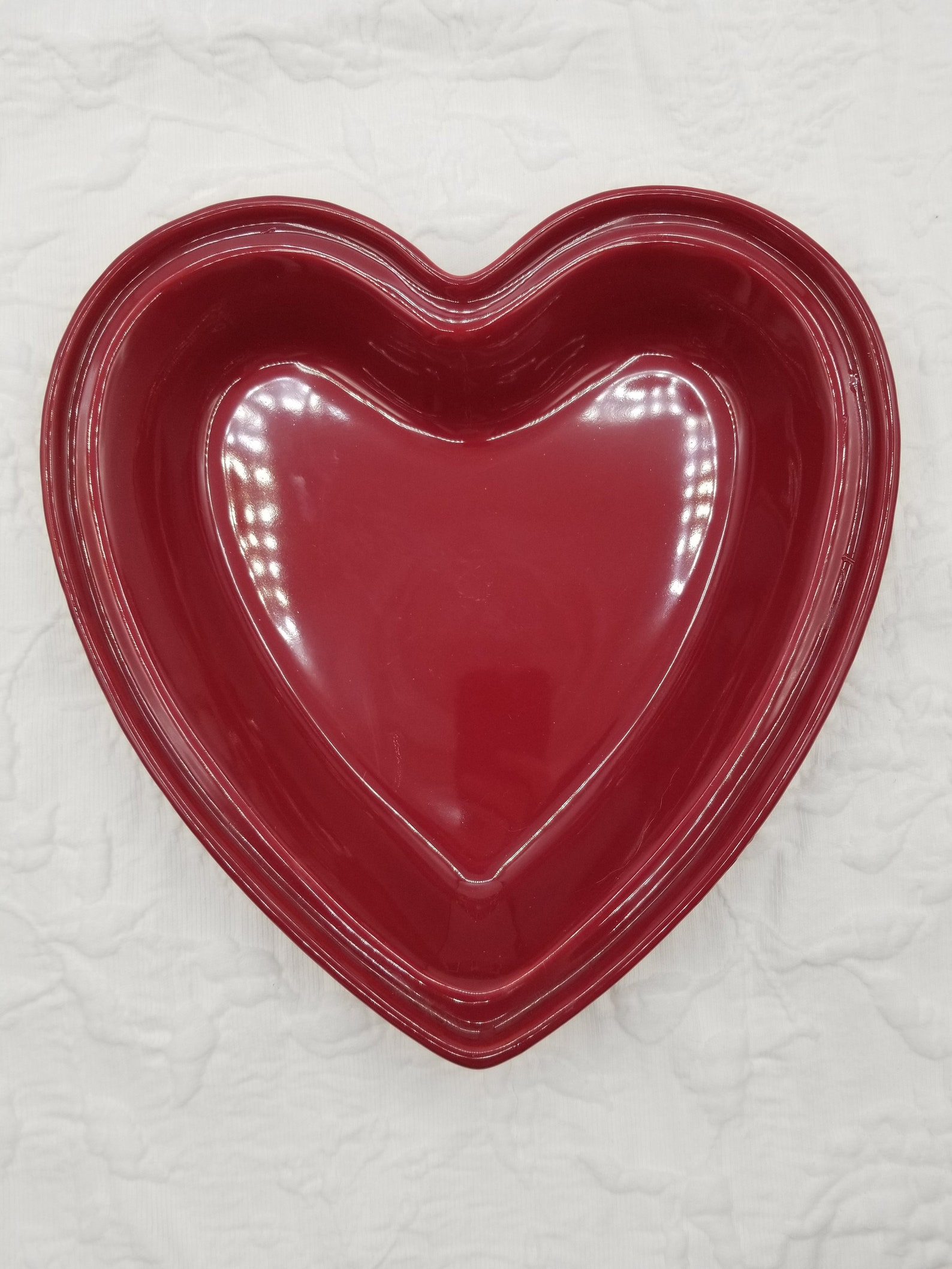 Pie Pan CHANTAL Red Heart 1.5 Quart Ceramic Pie Baking Dish - Etsy