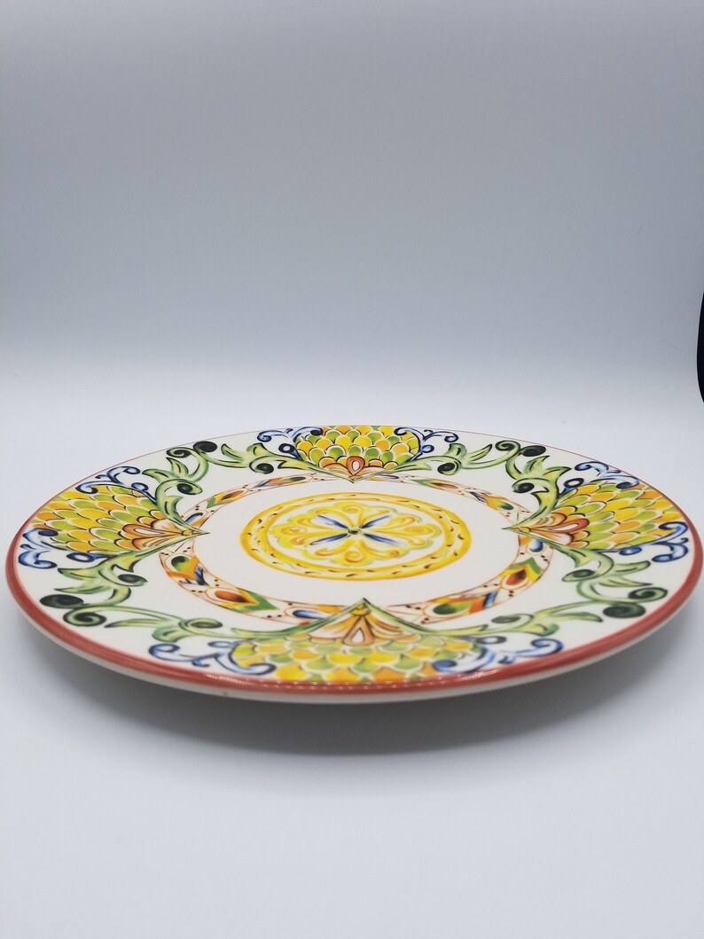 Plate CMG Ceramicas Hand Painted Plate Made in Portugal - Etsy