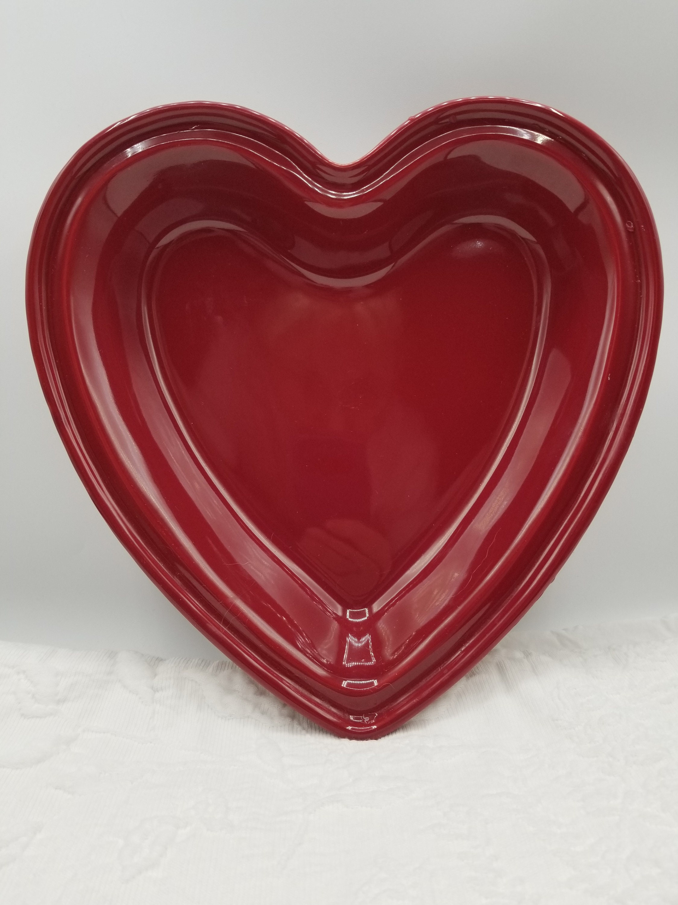 Pie Pan CHANTAL Red Heart 1.5 Quart Ceramic Pie Baking Dish - Etsy