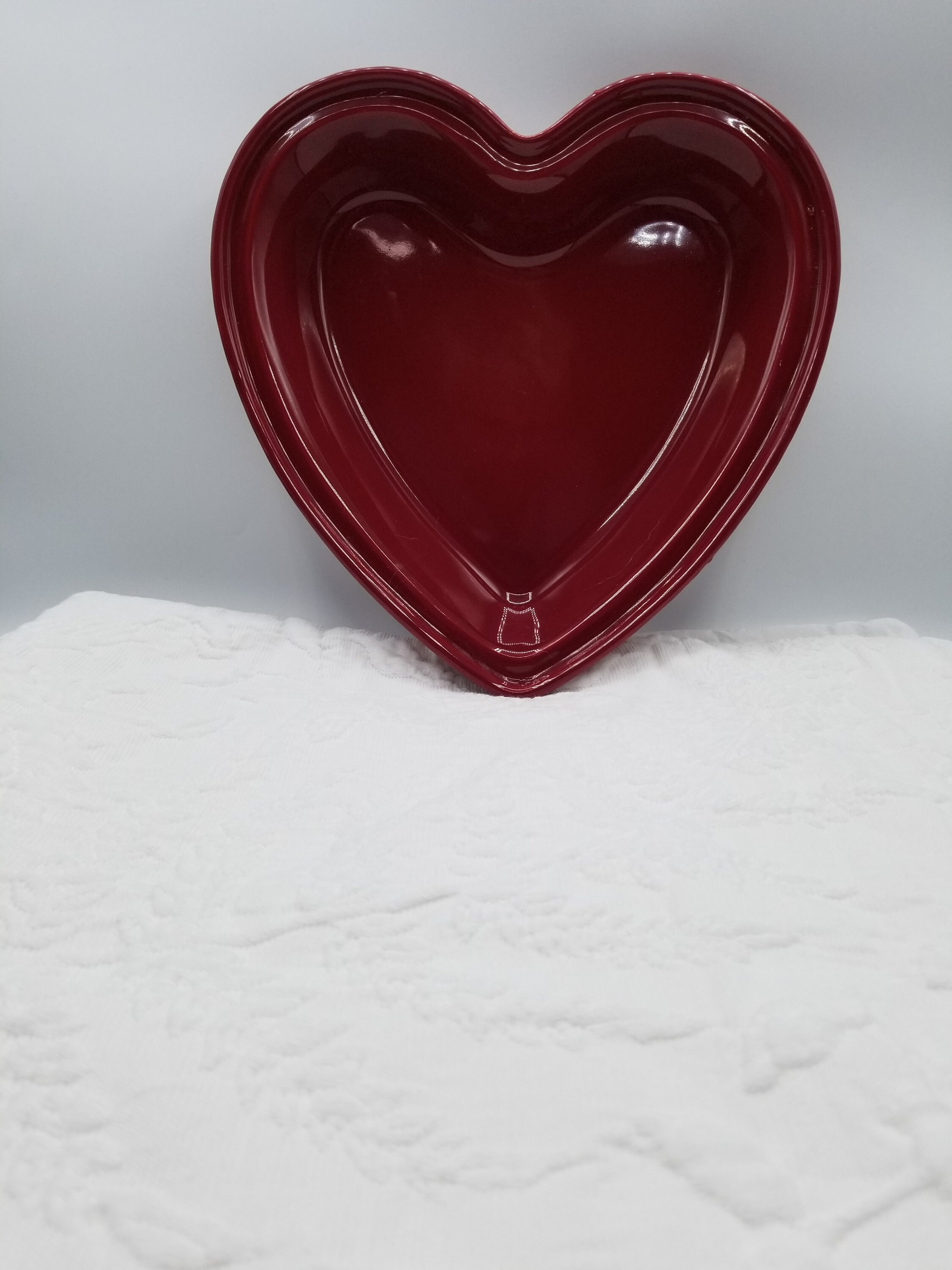 Pie Pan CHANTAL Red Heart 1.5 Quart Ceramic Pie Baking Dish - Etsy