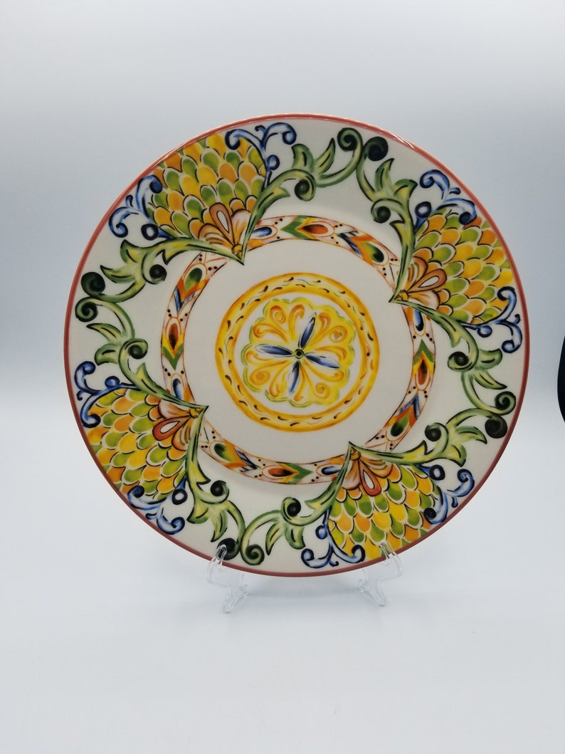 Plate CMG Ceramicas Hand Painted Plate Made in Portugal - Etsy