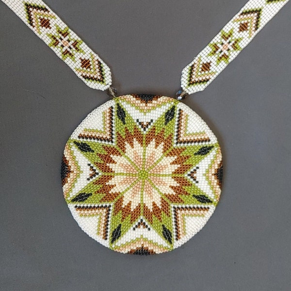 Beaded Medallion Native - Etsy