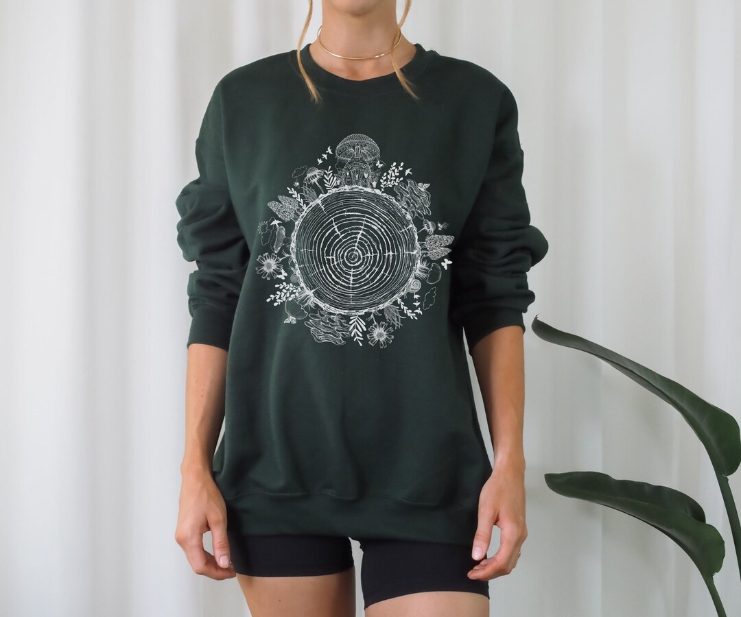 Mushroom Sweater Fairycore Goblincore Clothing Cottagecore Clothing ...