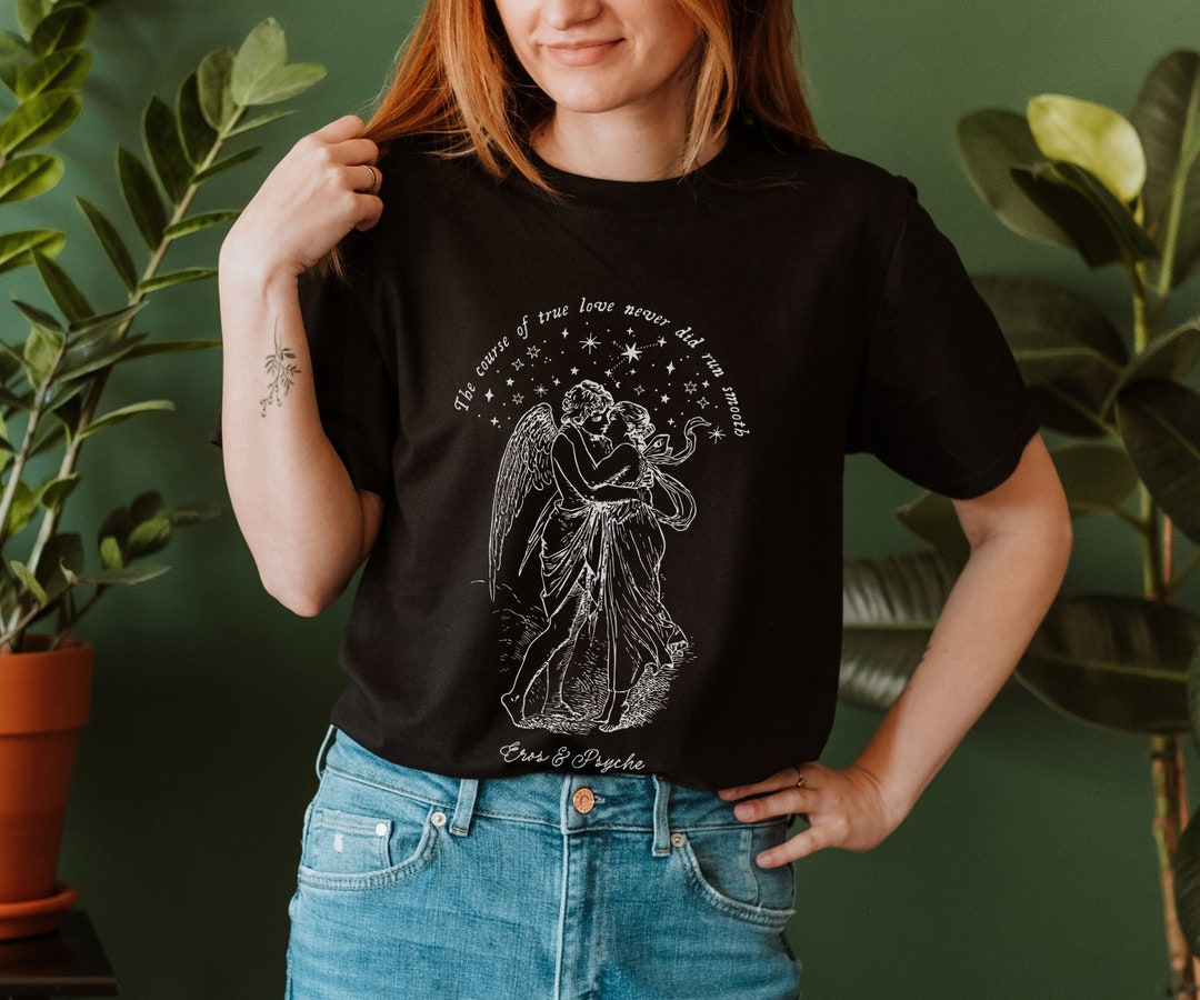 Eros and Psyche Cupid Greek Mythology Shirt Shakespeare Poet Shirt Dark ...