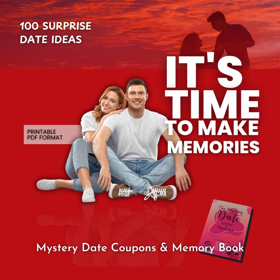 Mystery Date Coupons & Memory Book – Printable Romantic Surprise for ...