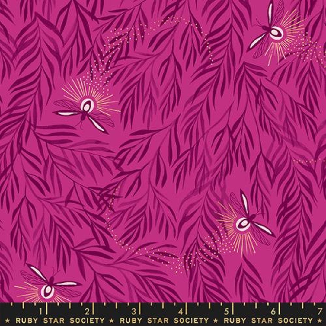 Ruby Star Society Sarah Watts Firefly Fabric Line - Firefly Metallic in ...