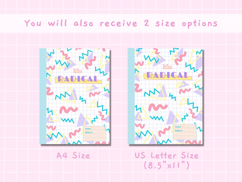 80s Aesthetic Digital Notebook Covers Goodnotes Covers - Etsy