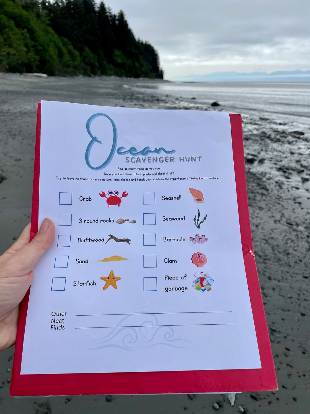 Printable Ocean Scavenger Hunt for Kids. Perfect Summer Beach - Etsy Canada