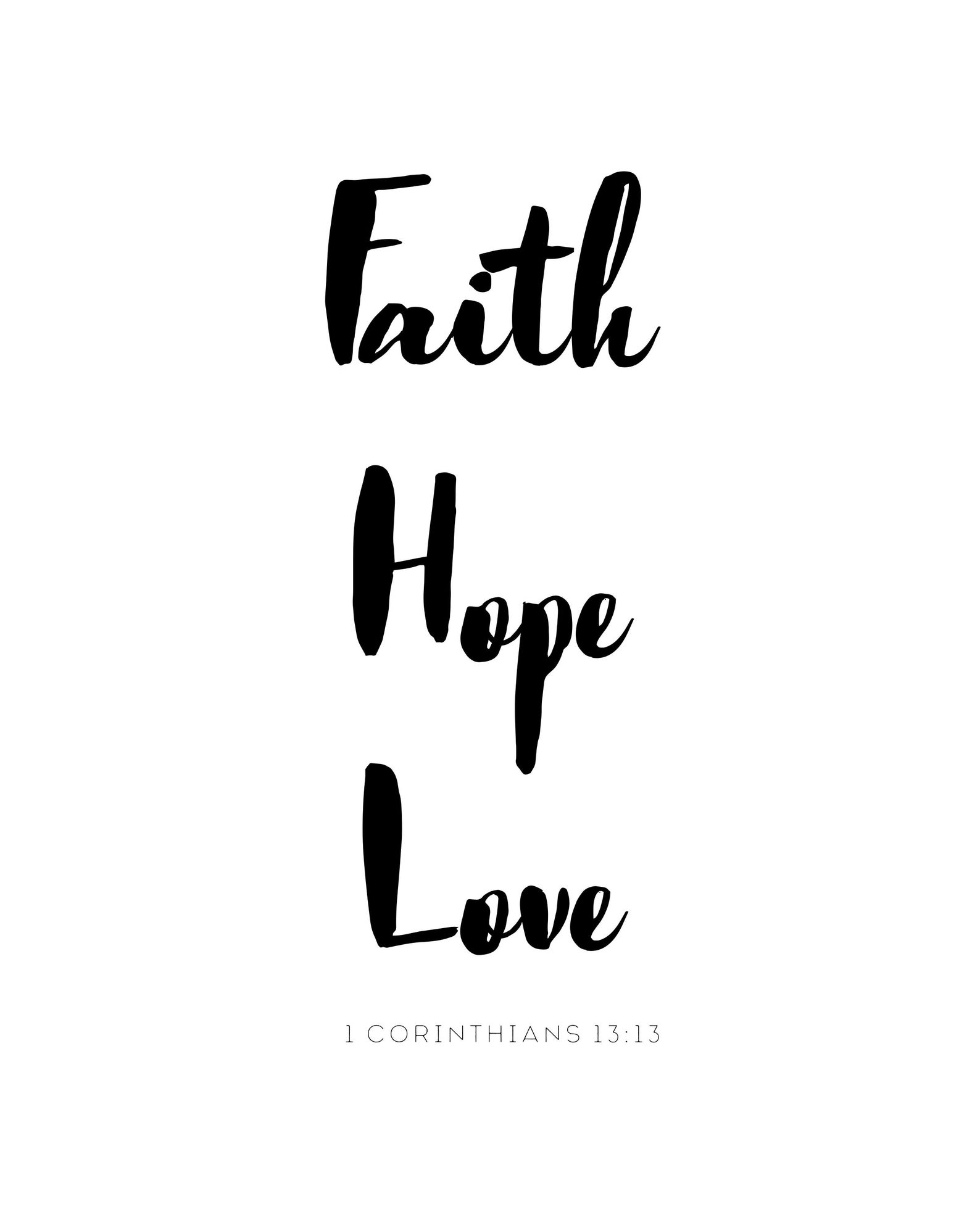 1 Corinthians 13:13 PRINTABLE Bible Verse Christian Wall Art - Etsy