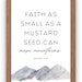 Matthew 17:20 PRINTABLE, Faith as Small as a Mustard Seed PRINTABLE ...