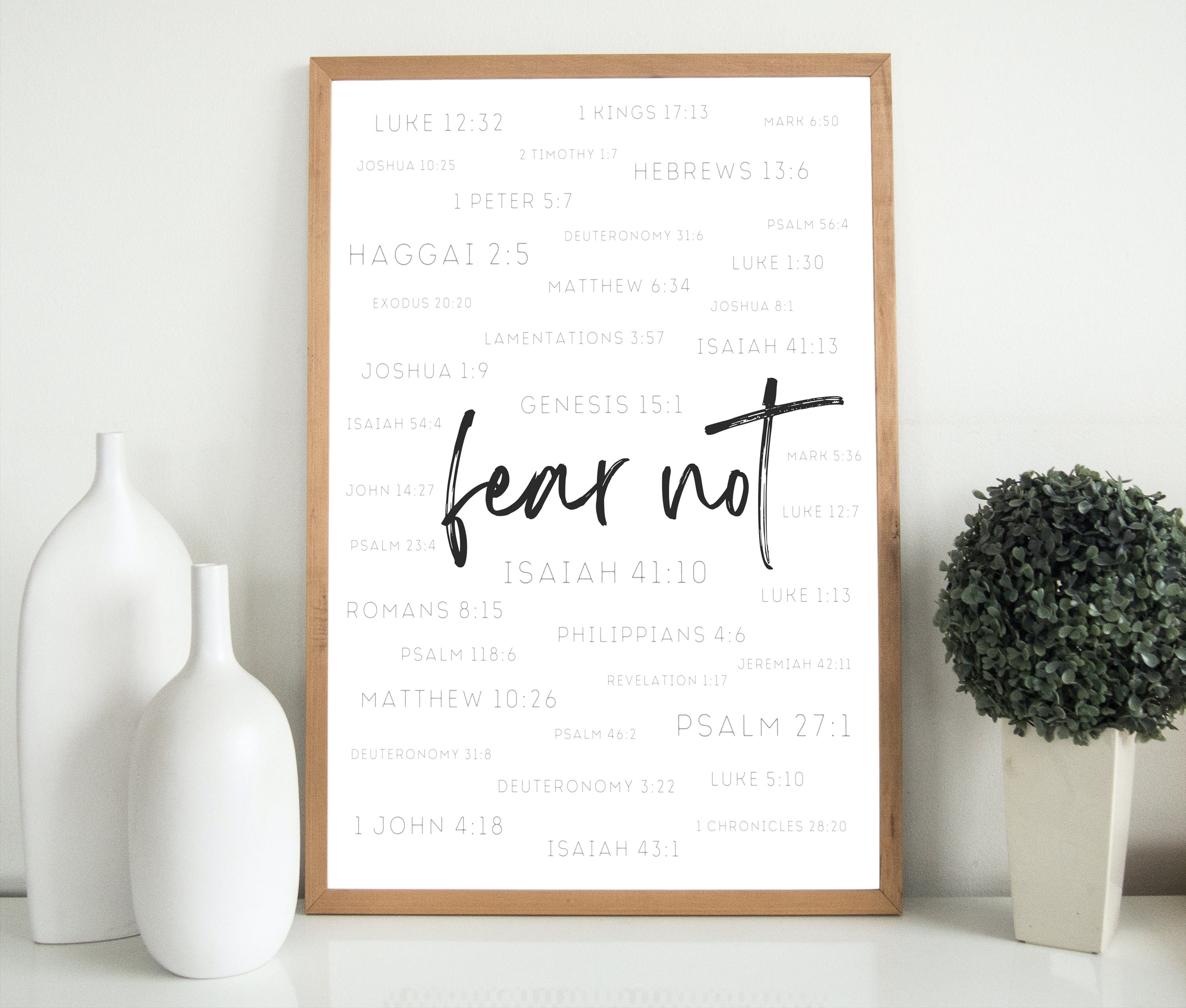 Fear Not PRINTABLE, Bible Verses PRINTABLE, Christian Art Printable - Etsy