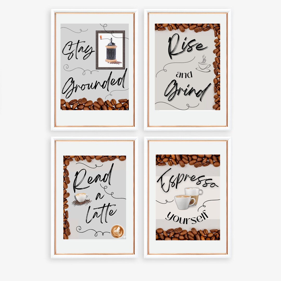 Coffee Classroom Decor Printable Signs SET OF 4 - Etsy Hong Kong