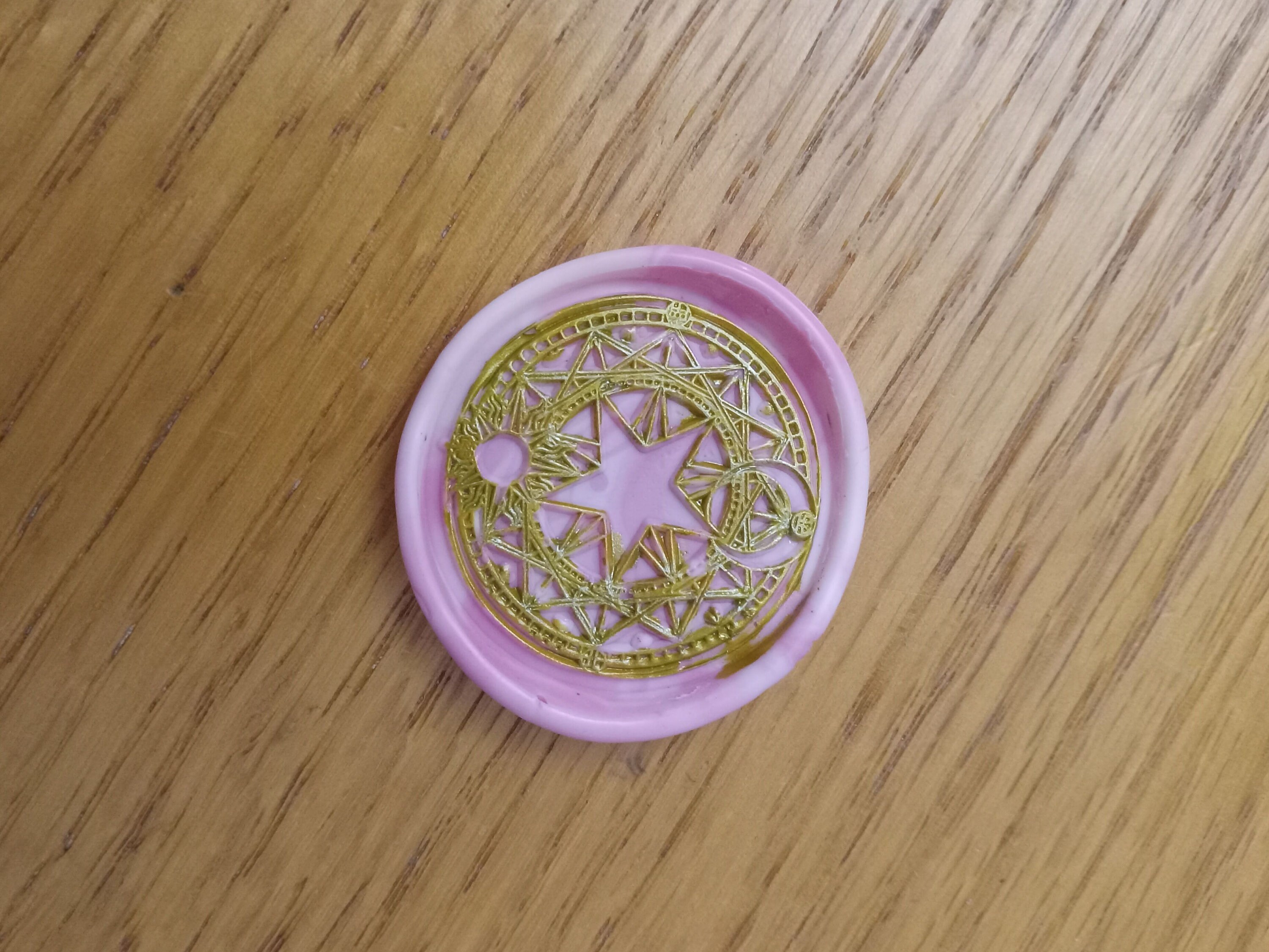 Pink and Gold Star Sigil Wax Seals (set of 8) - Etsy