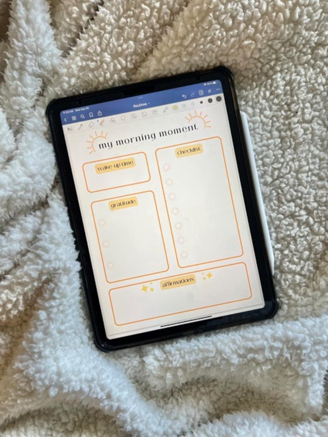 Morning Routine Planner - Sunny Morning Moment Daily Planner and To-do ...